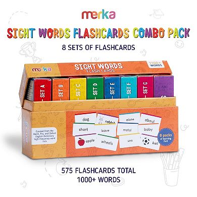Sight Words Flashcard Set: Learn To Read First Words (set Of 575 Cards)