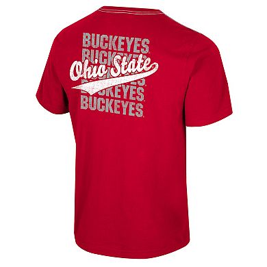 Men's Ohio State Buckeyes Heavy Garment Washed Pocket Graphic Tee