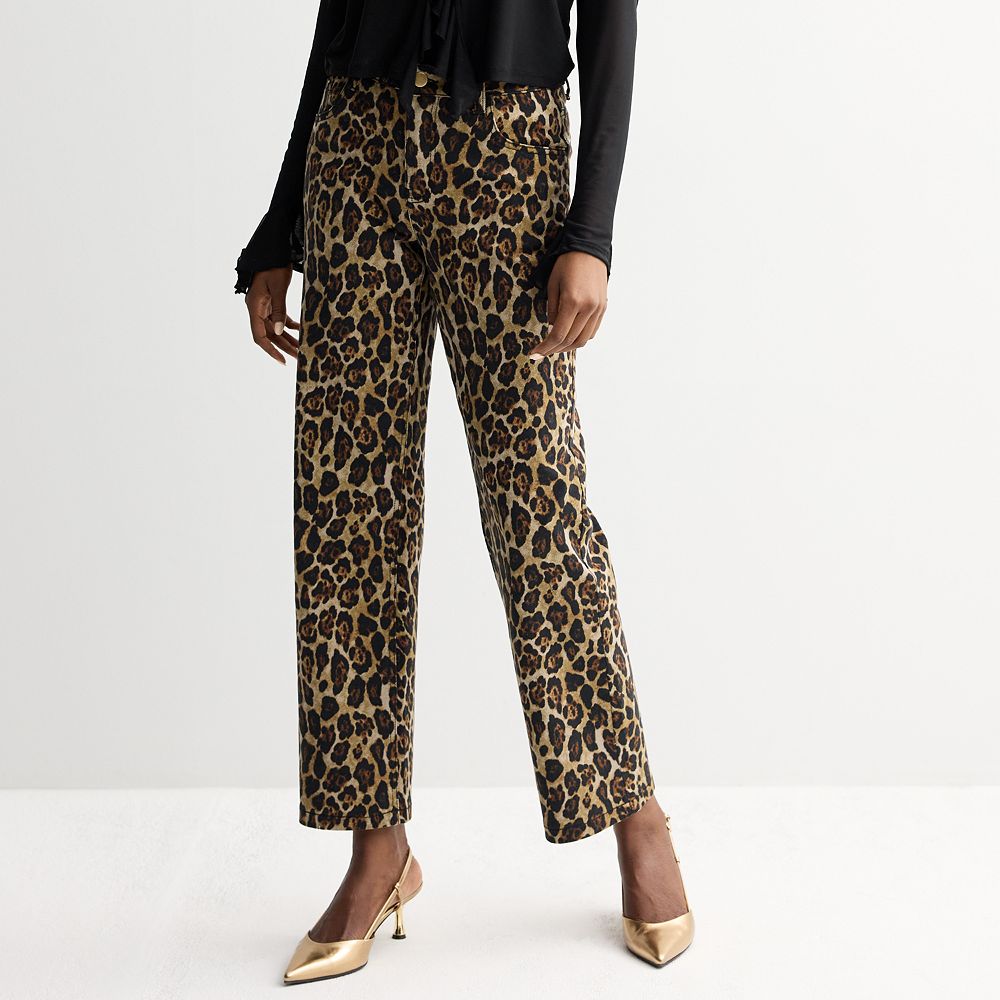 Women's Intempo Animal Print Straight Leg Pant