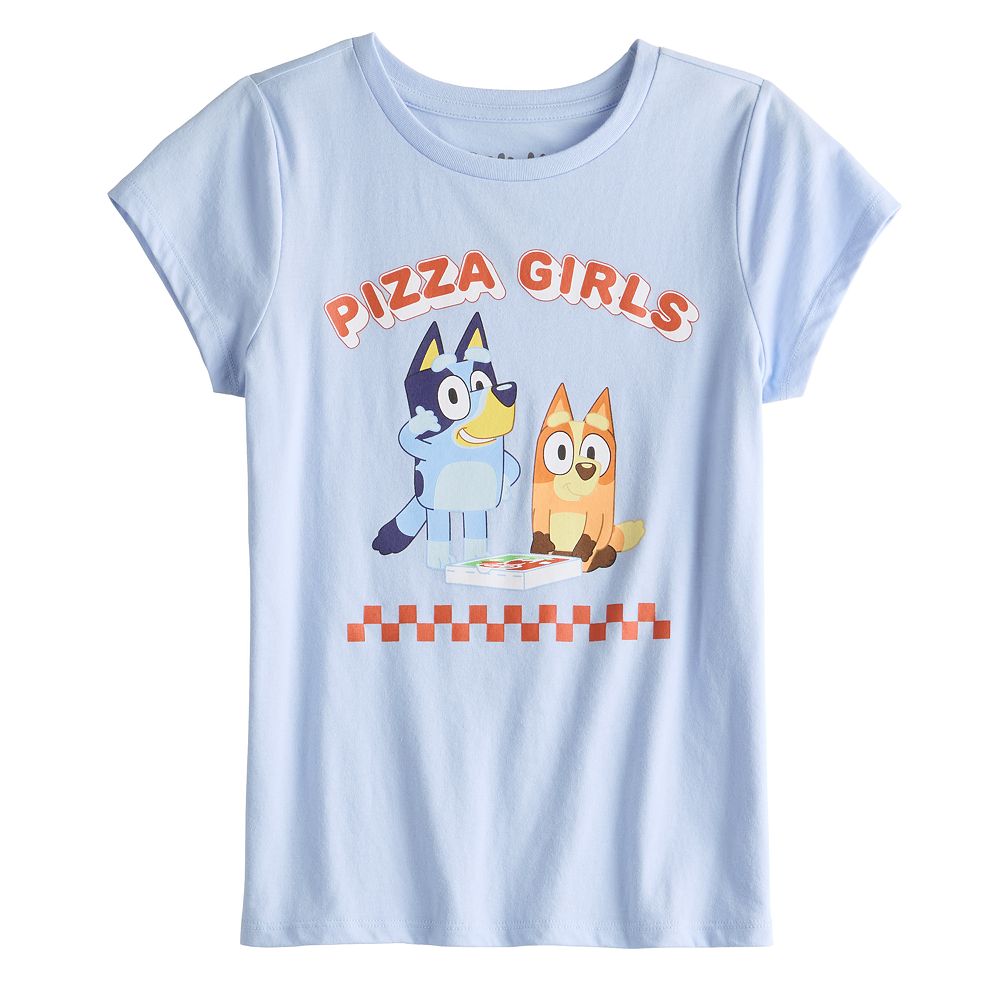 Girls 7-16 Bluey Pizza Girls Graphic Tee