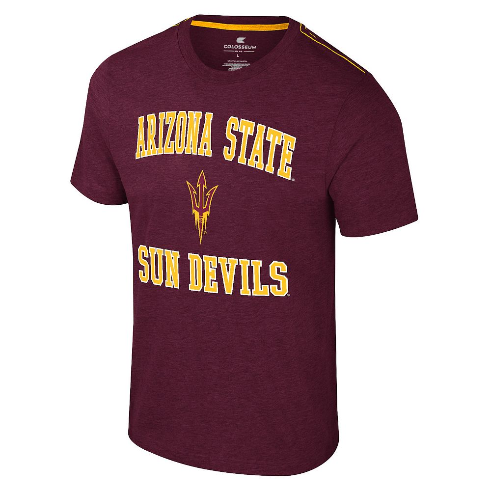 Adult Arizona State Sun Devils ASU Maroon Short Sleeve Graphic Tee