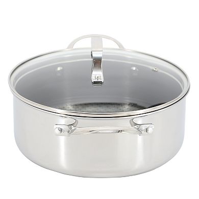 Modessa 4.5 Quart Nonstick Triply Stainless Steel Dutch Oven with ...