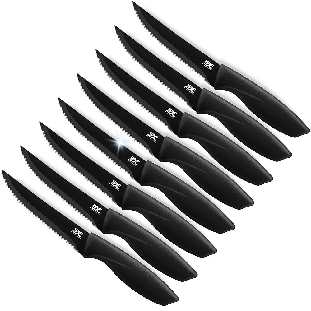 Lux Decor Collection 8 Piece Steak Knives Stainless Steel Kitchen Knife Set
