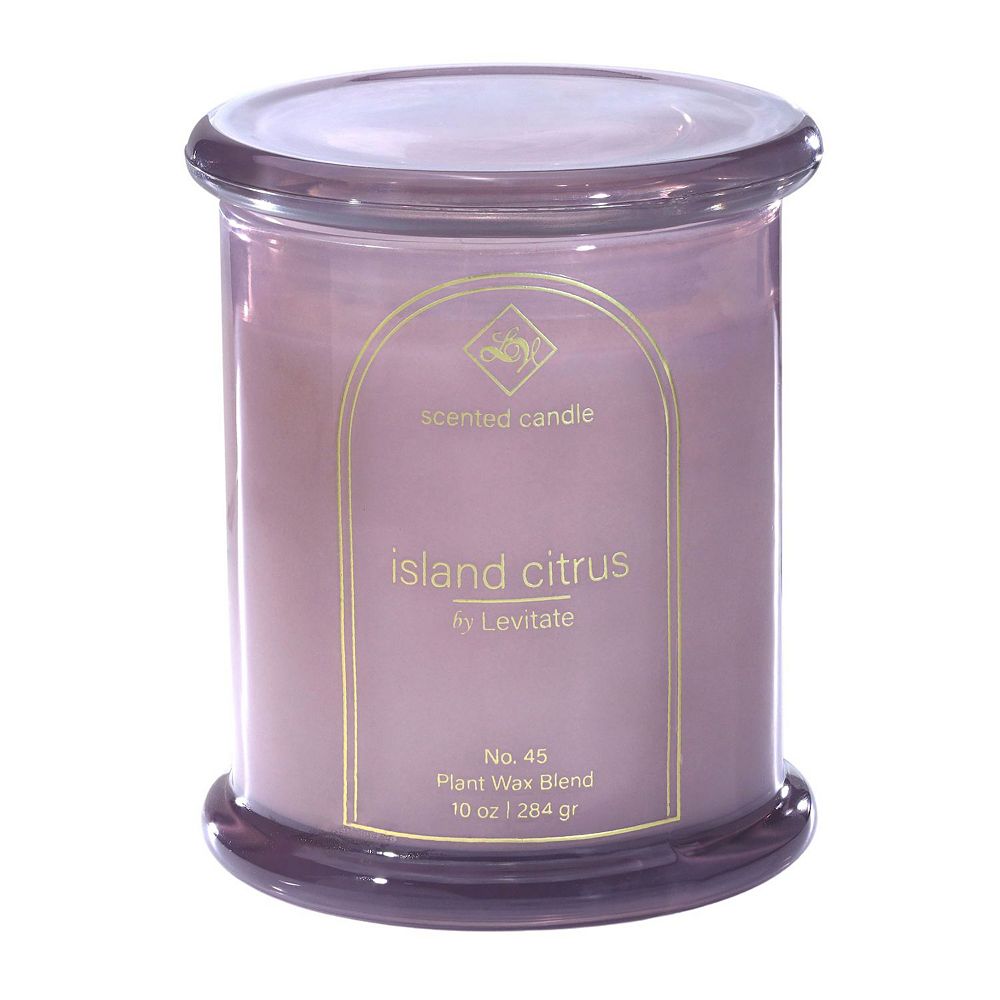 Levitate Candles Island Essence Collection - Island Citrus 10 Oz Glass ...