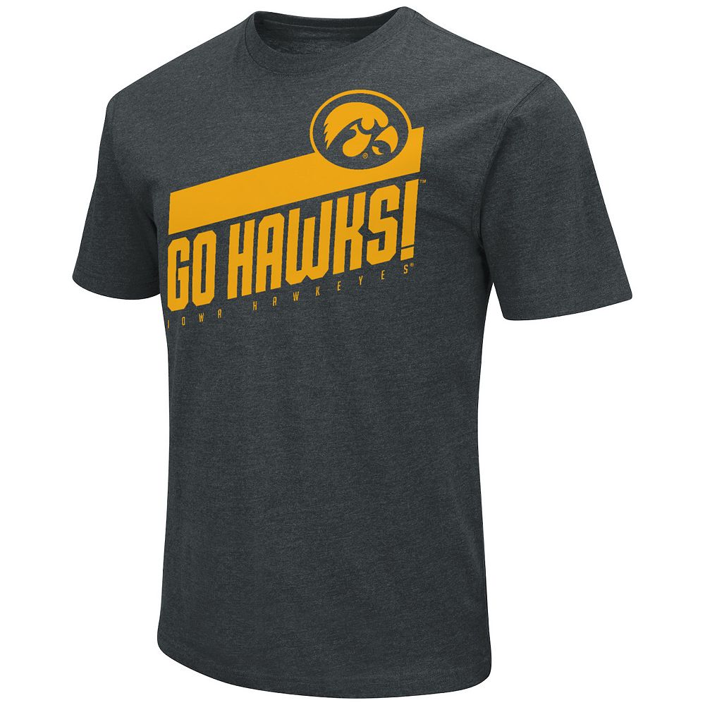 Men's Iowa Hawkeyes Dual Blend Graphic Tee