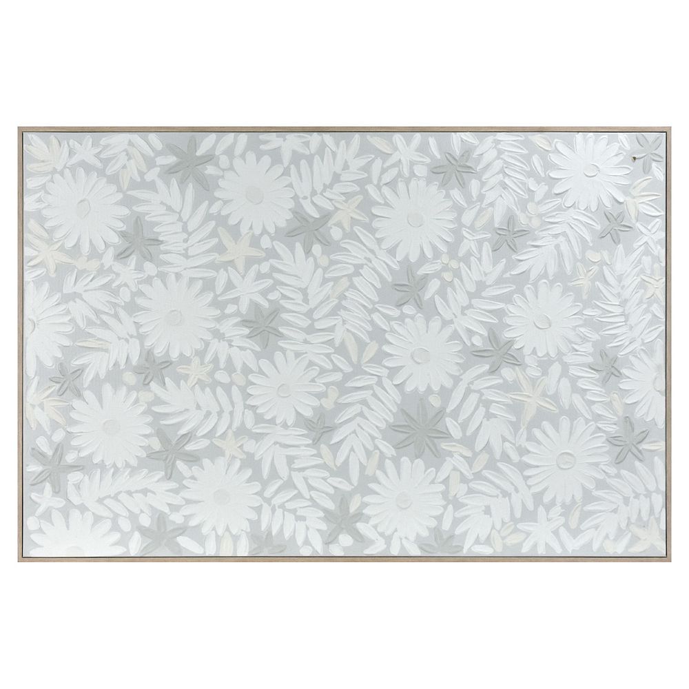 ARTFX Fine Art Daisy Chain Blue Dimensional Framed Wall Art