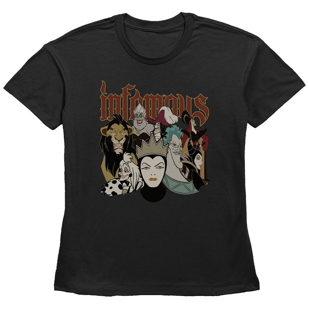 Disney Villains Infamous Characters Women's Graphic Tee