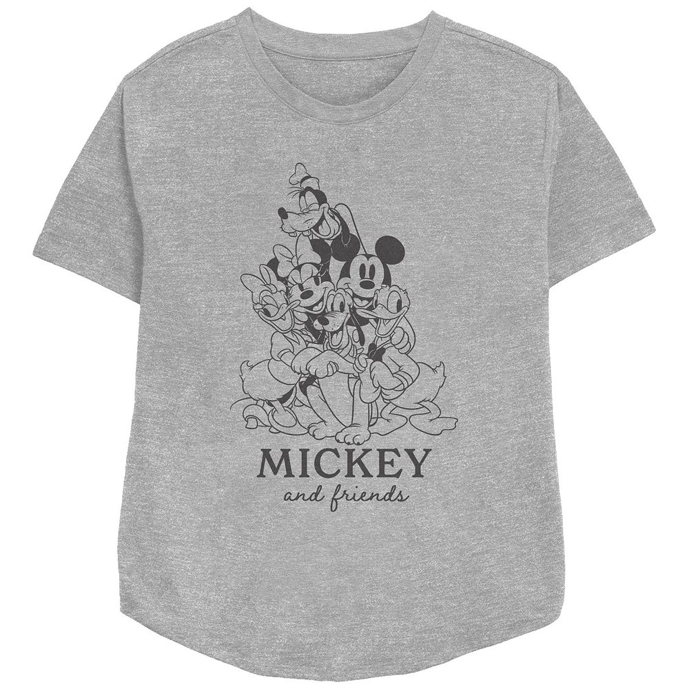Disney's Mickey Mouse And Friends Group Hug Women's Relaxed Fit Graphic Tee