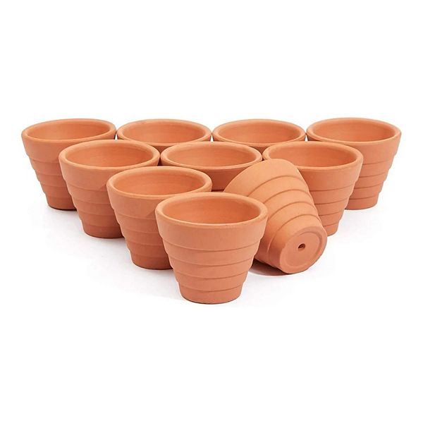 Succulent Mini Terra Cotta Pots Flower Clay Planters 1.5" 10 Pcs