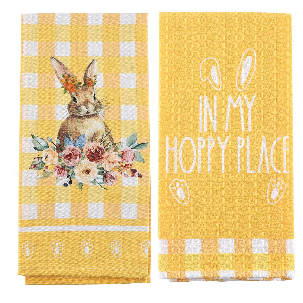 2-pc. In My Hoppy Place Tea Towel Set