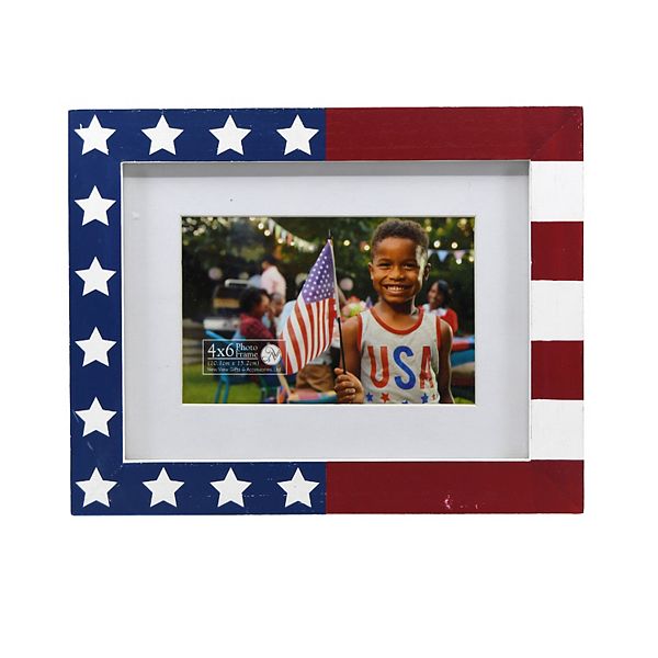 Celebrate Together™ Americana Red, White & Blue Flag 4" x 6" Photo Frame