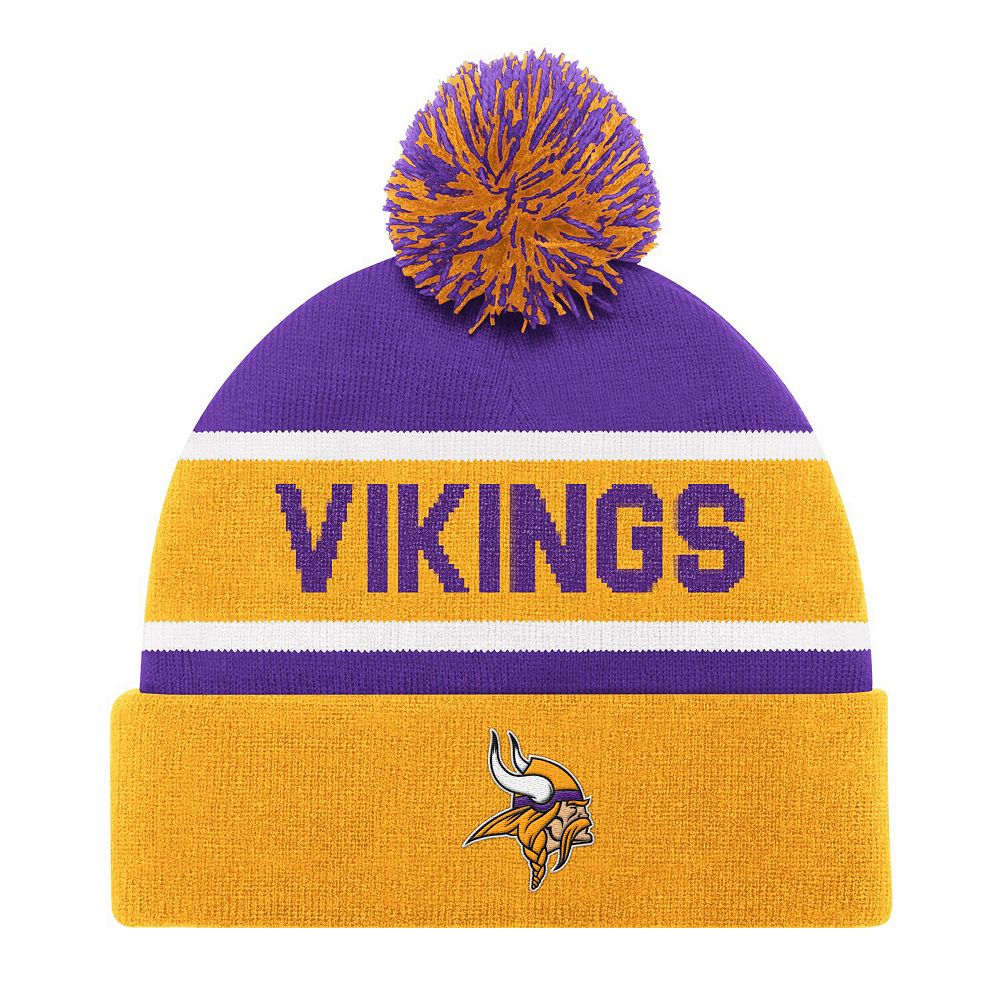 Unisex Starter Gold Minnesota Vikings Cuffed Knit Hat with Pom