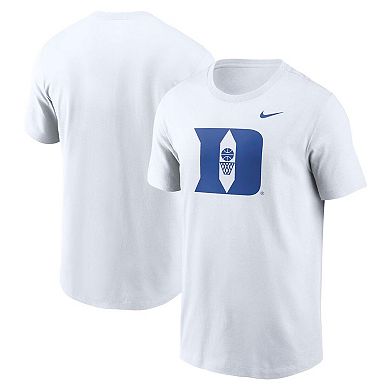 Men's Nike White Duke Blue Devils Basketball Logo T-Shirt