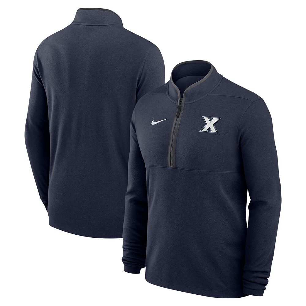 Men's Nike Navy Xavier Musketeers Victory Performance Quarter-Zip Top