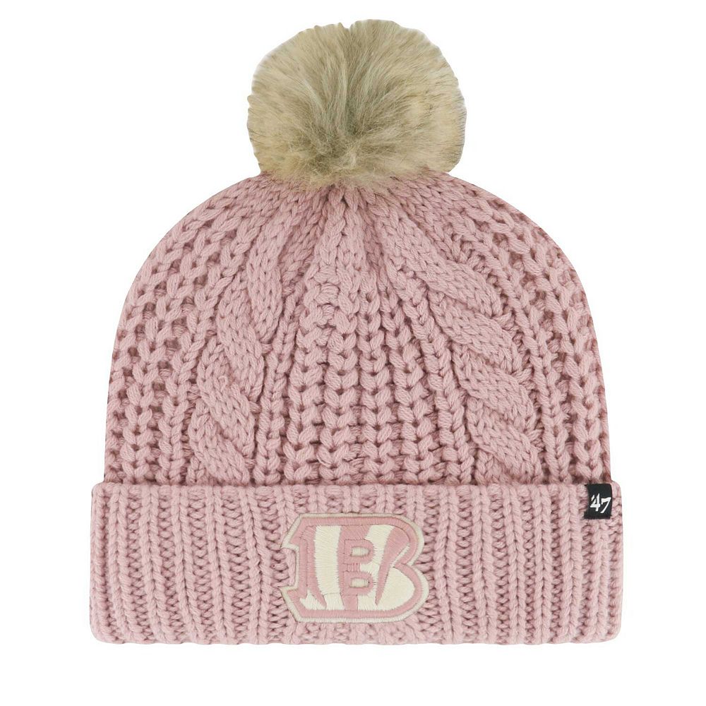 Women's '47 Pink Cincinnati Bengals Meeko Dusty Rose Cuffed Knit Hat ...