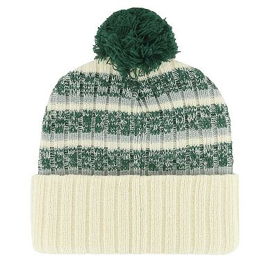 Men's '47 Khaki Michigan State Spartans Tavern Cuffed Knit Hat with Pom