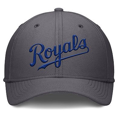 Men's Nike Gray Kansas City Royals Swoosh Performance Flex Hat