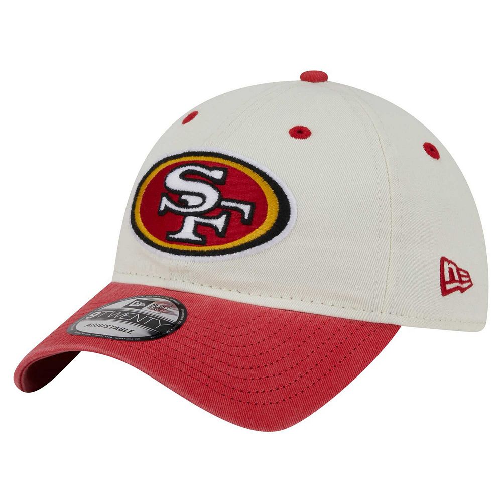 Men's New Era Cream/Scarlet San Francisco 49ers Classic Sidescript ...