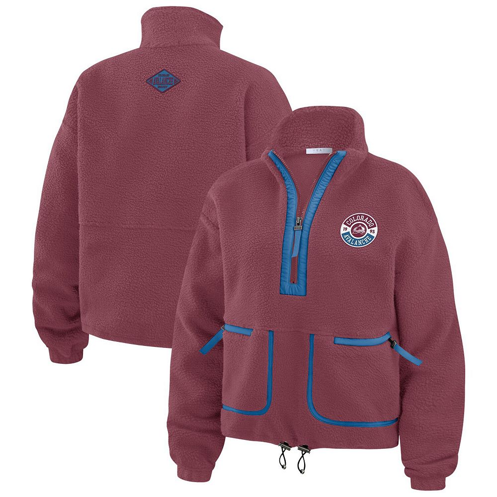 Women's WEAR by Erin Andrews Burgundy Colorado Avalanche Polar Fleece ...