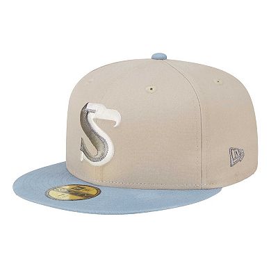 Men's New Era Stone/Light Blue Seattle Seahawks City Originals ...