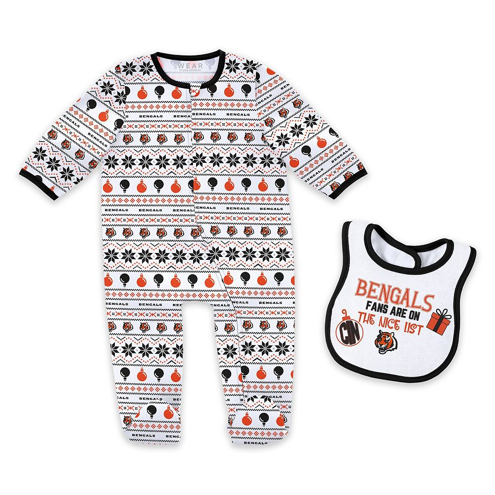 Newborn & Infant WEAR by Erin Andrews Cincinnati Bengals Allover Print ...