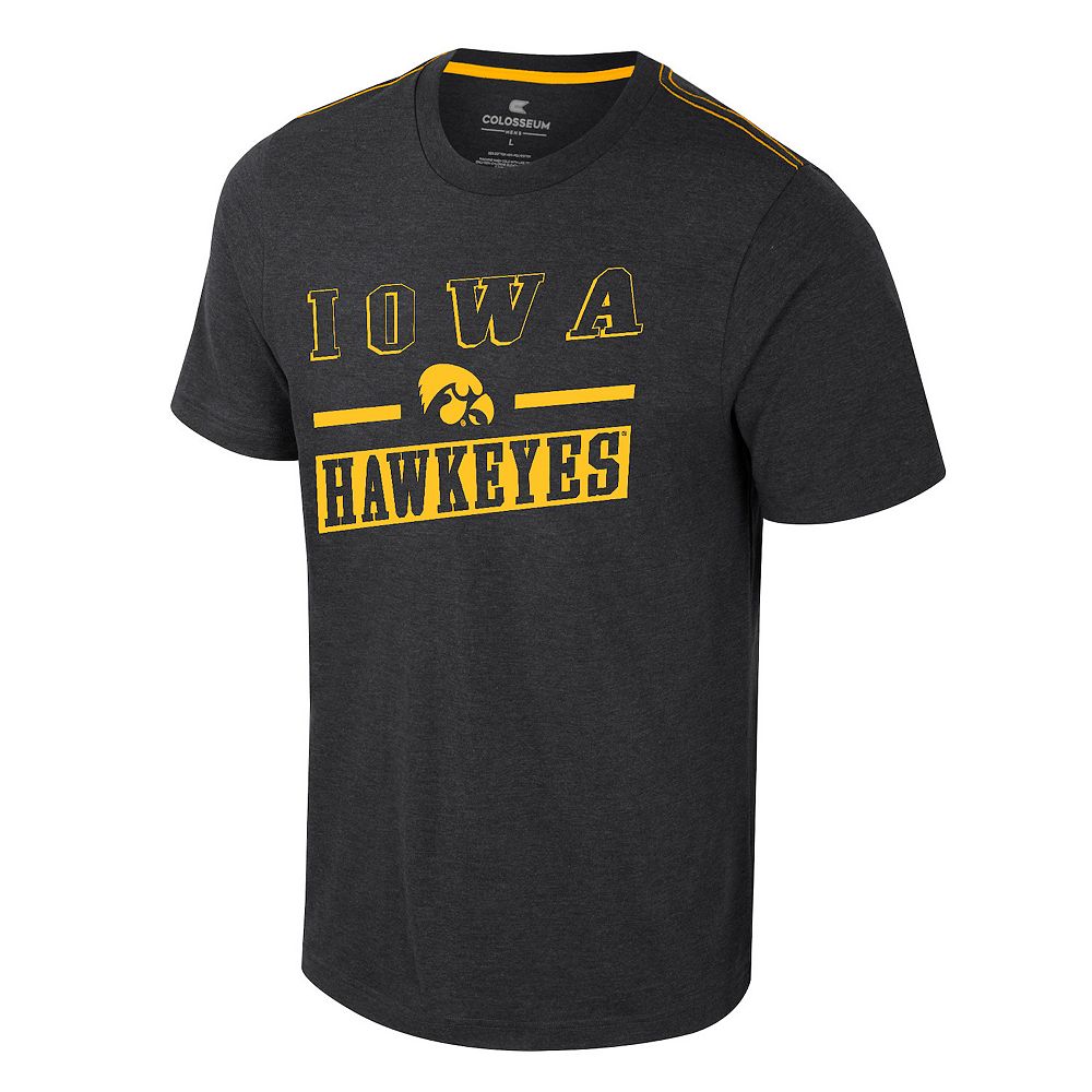 Men's Iowa Hawkeyes Dual Blend Graphic Crewneck Tee