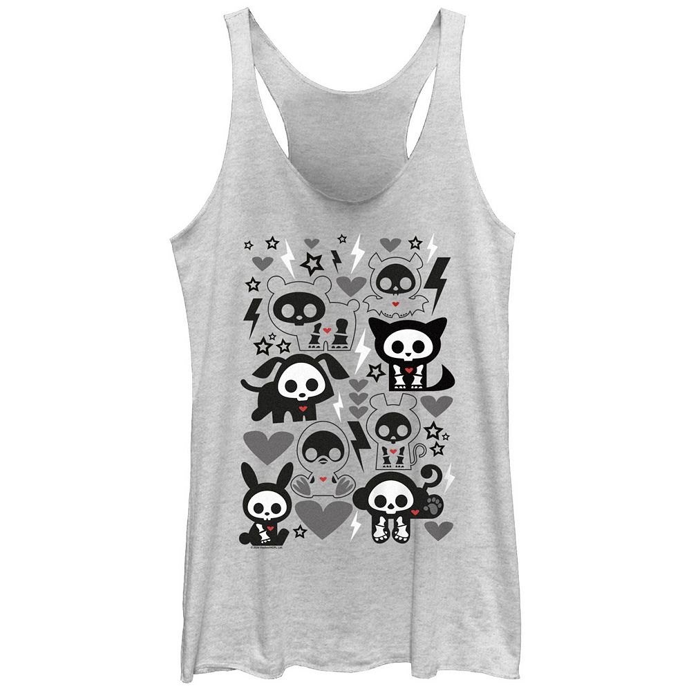 Juniors' Skelanimals Group Poster Racerback Tank Top