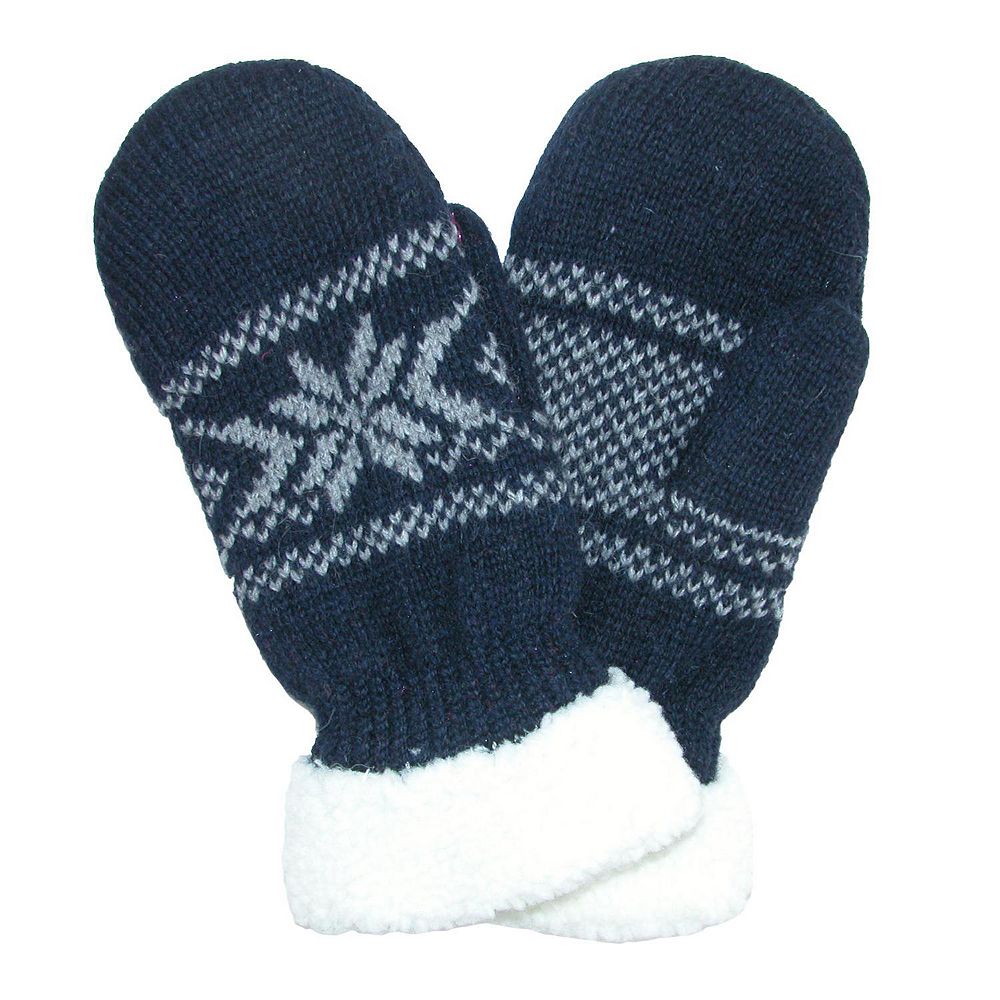 Grand Sierra Women's Ragg Wool Snowflake Mitten