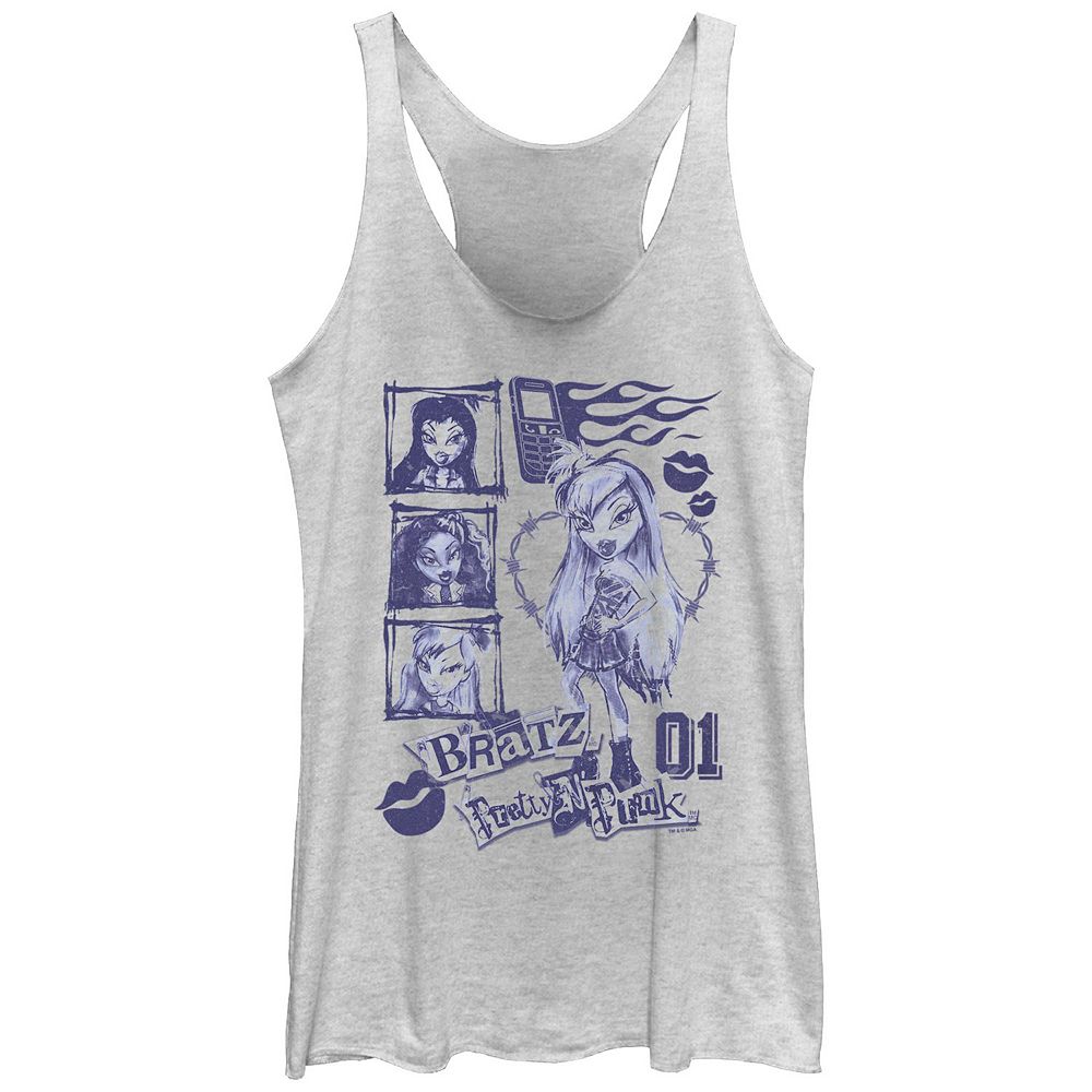 Juniors' Bratz Pretty And Punk Street Style Racerback Tank Top