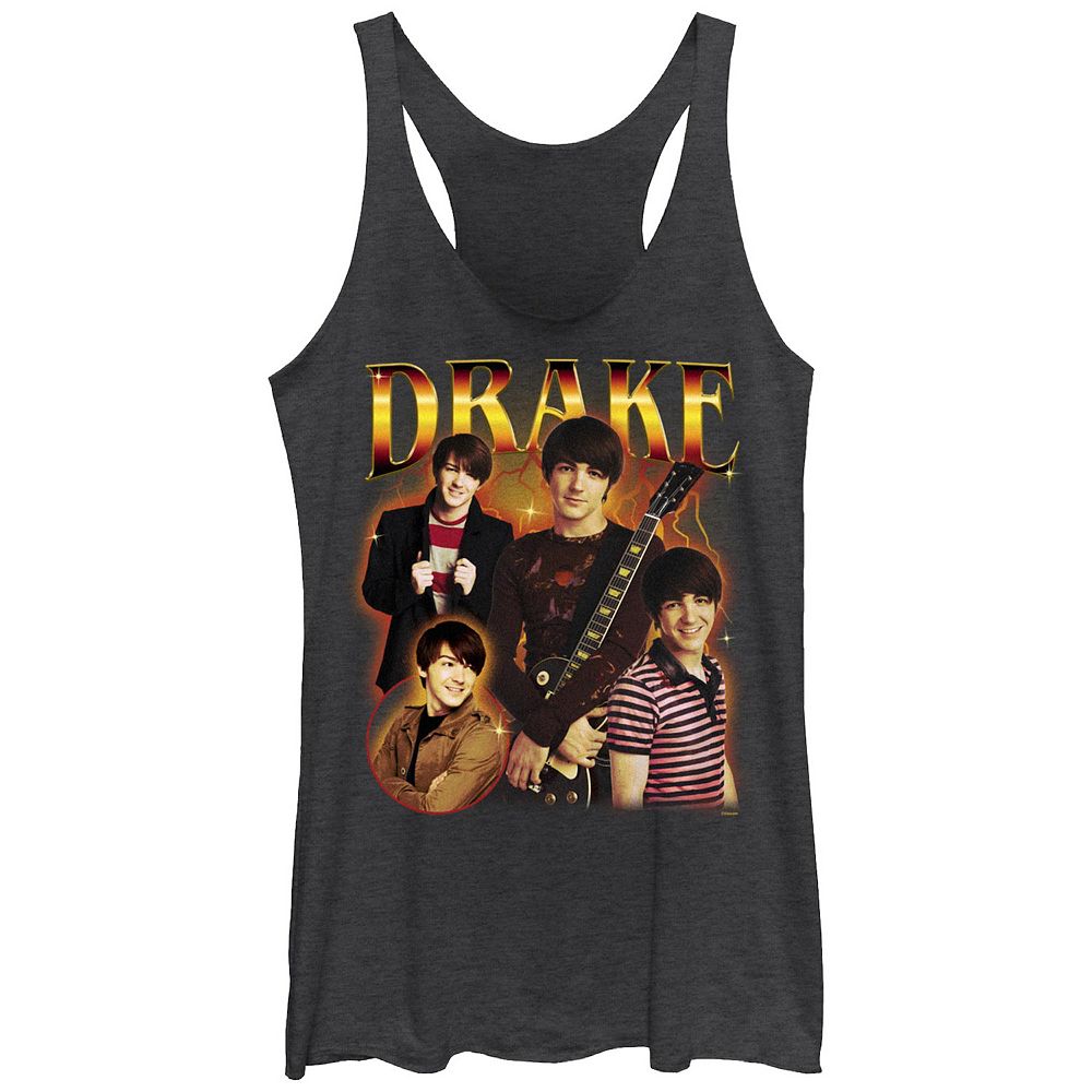 Juniors' Nickelodeon Drake And Josh Drake Collage Racerback Tank Top