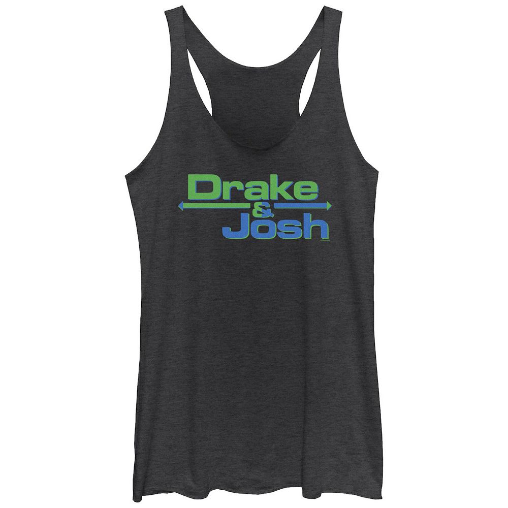 Juniors' Nickelodeon Drake And Josh Title Logo Racerback Tank Top