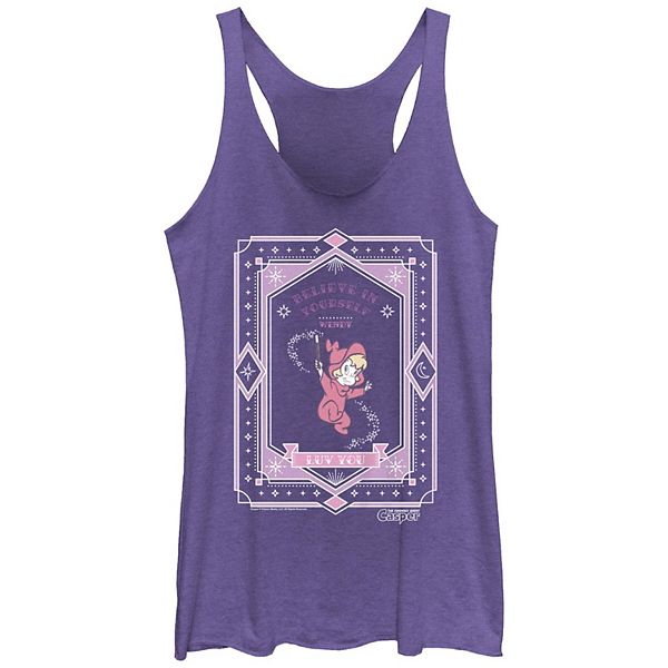 Juniors' Casper The Friendly Ghost Wendy Believe In Yourself Racerback ...