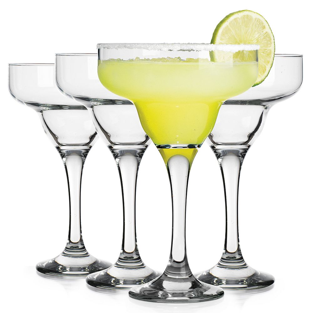 Home Essentials 4-Piece Basic Margarita Glass Set