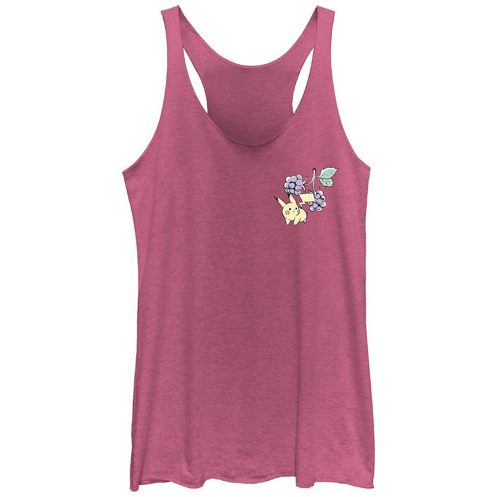 Juniors' Pokemon Pikachu Grapes Racerback Tank Top