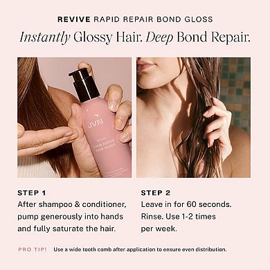 JVN Revive Rapid Repair Bond Gloss Shine & Damaged Hair Treatment Mask