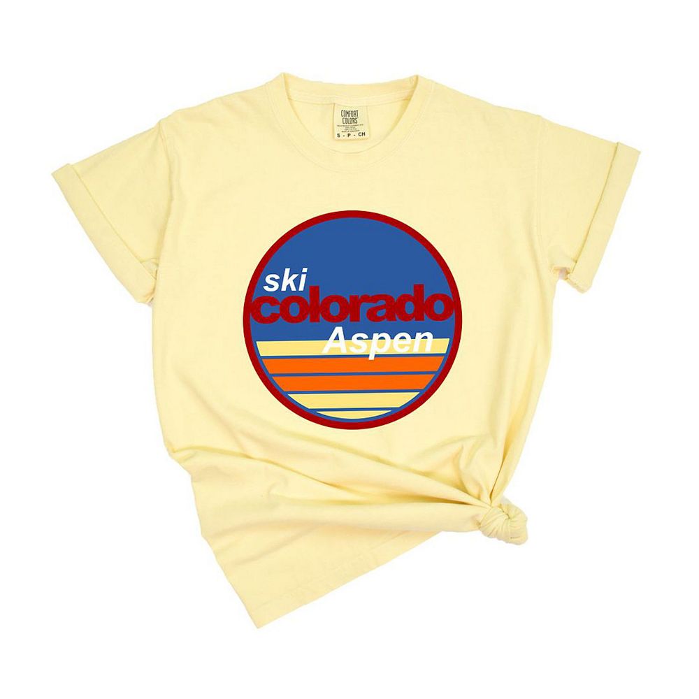 Aspen Ski Resort Garment Dyed Tees
