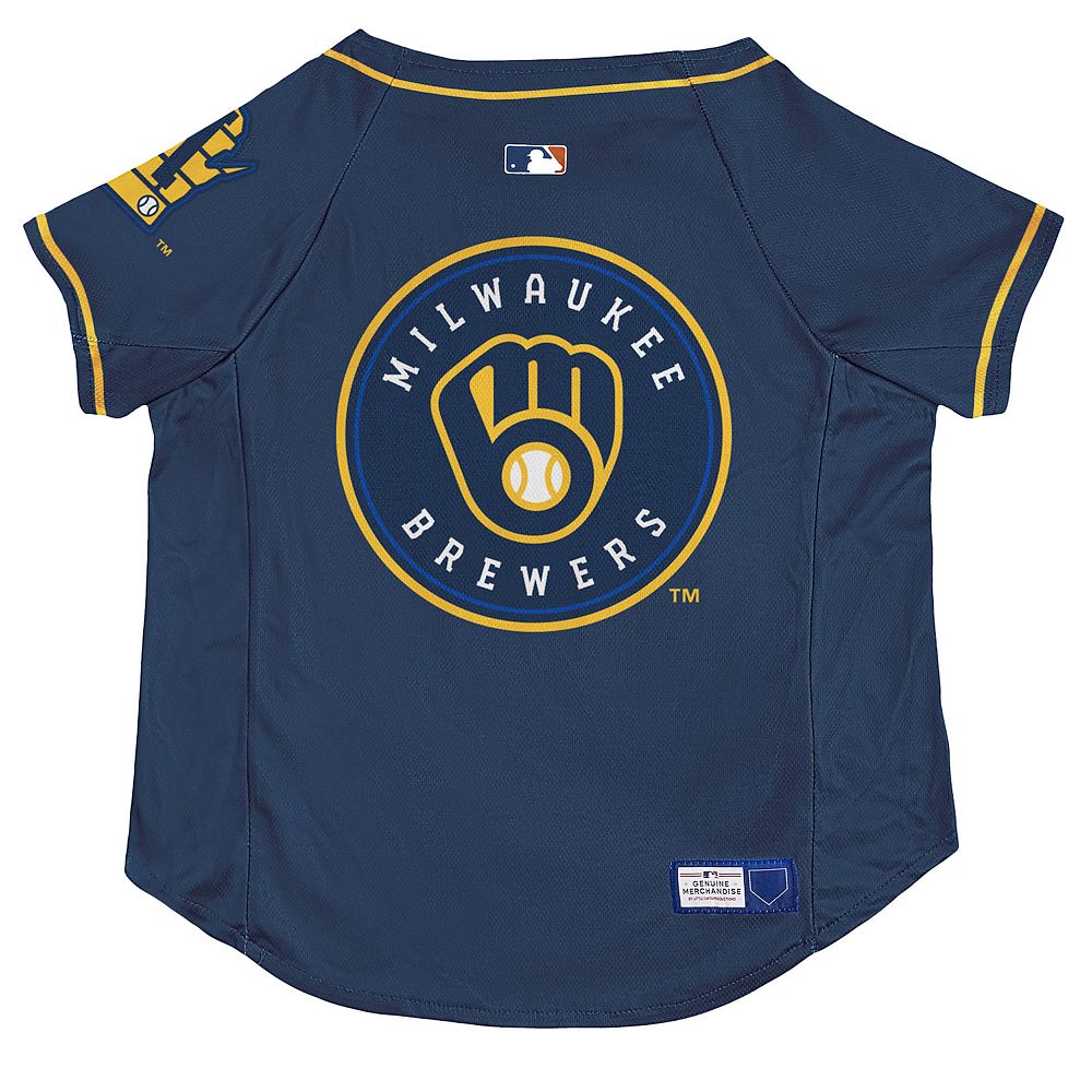 MLB Milwaukee Brewers Pet Stretch Jersey
