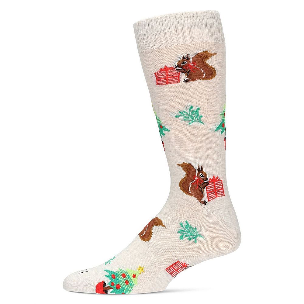 Men's Squirrels Holiday Crew Socks