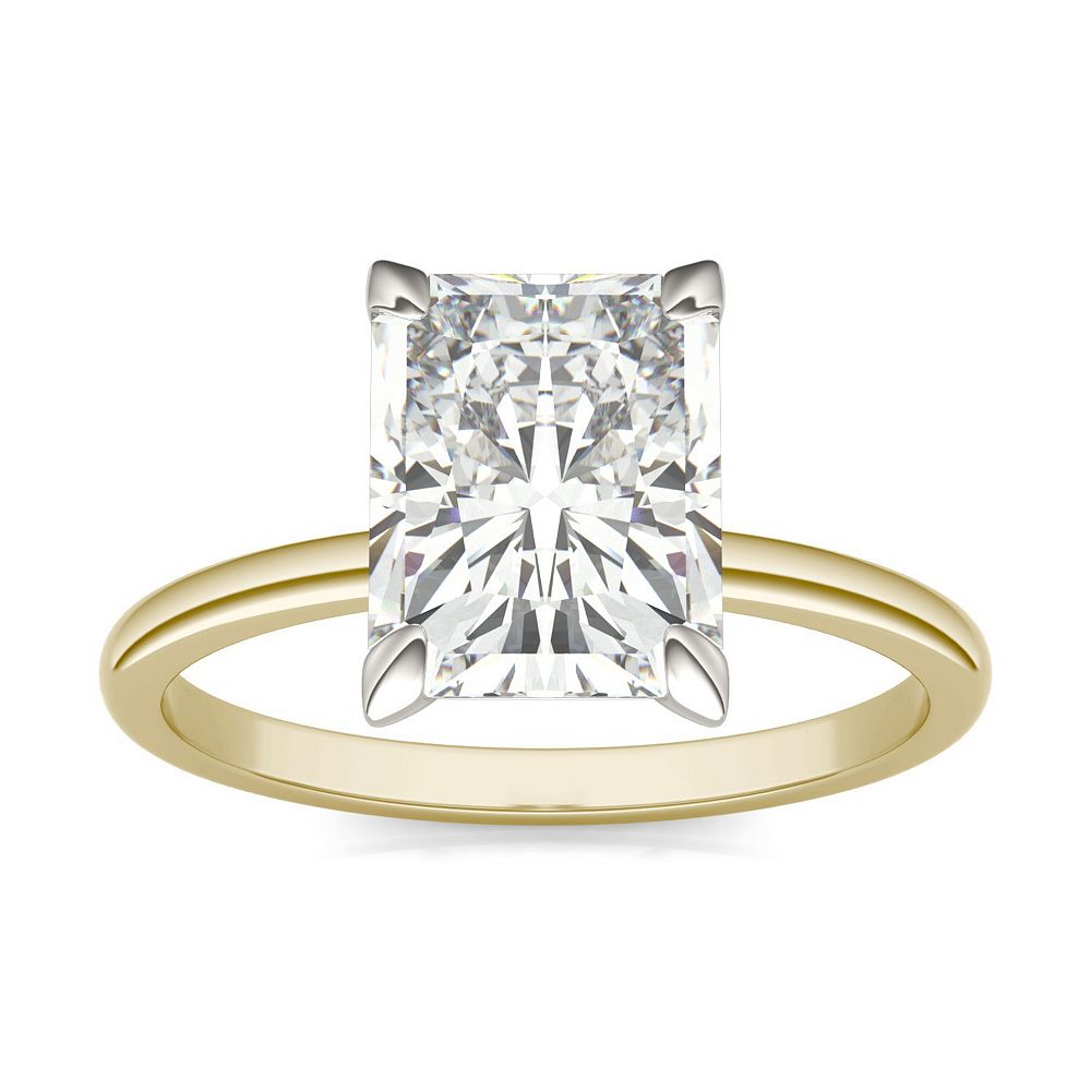 Charles & Colvard 14k Two Tone Gold 2 ¾ Carat T.W. Lab-Created ...