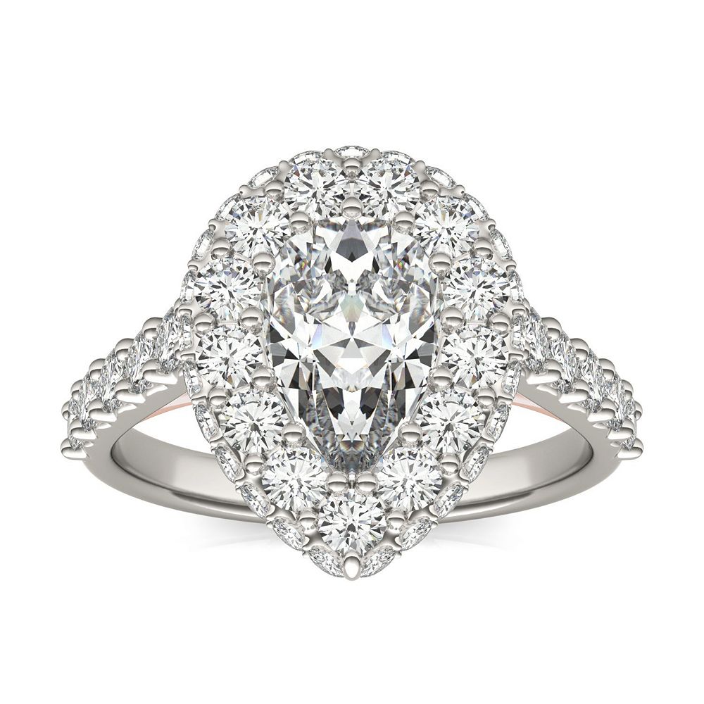 Charles & Colvard 14k Two Tone Gold 3 ⅙ Carat T.W. Lab-Created ...