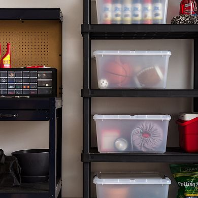 Iris 45-qt. Clear Storage Container 4-piece Set