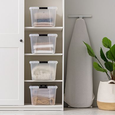 Iris 45-qt. Clear Storage Container 4-piece Set