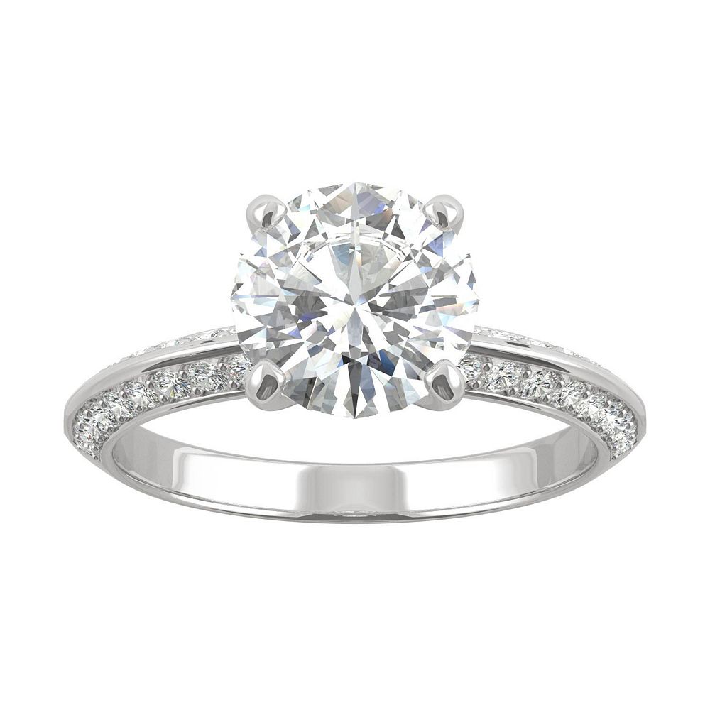 Charles & Colvard 14k White Gold 2 1/4 Carat T.W. Lab-Created ...