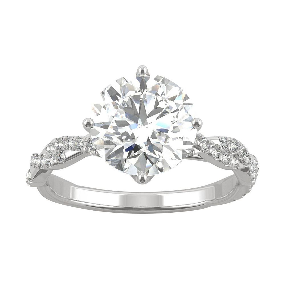 Charles & Colvard 14k White Gold 2 1/3 Carat T.W. Lab-Created ...