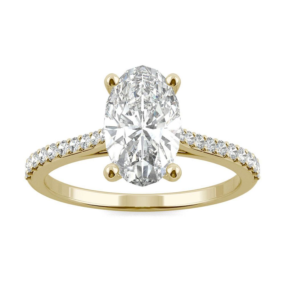 Charles & Colvard 14k Gold 2 1/2 Carat T.W. Lab-Created Moissanite ...
