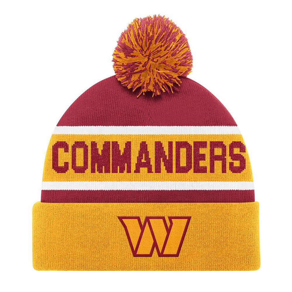 Unisex Starter Gold Washington Commanders Cuffed Knit Hat with Pom