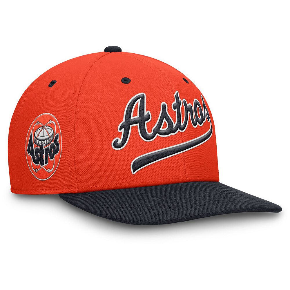 Men's Nike Orange/Navy Houston Astros Cooperstown Collection Pro ...