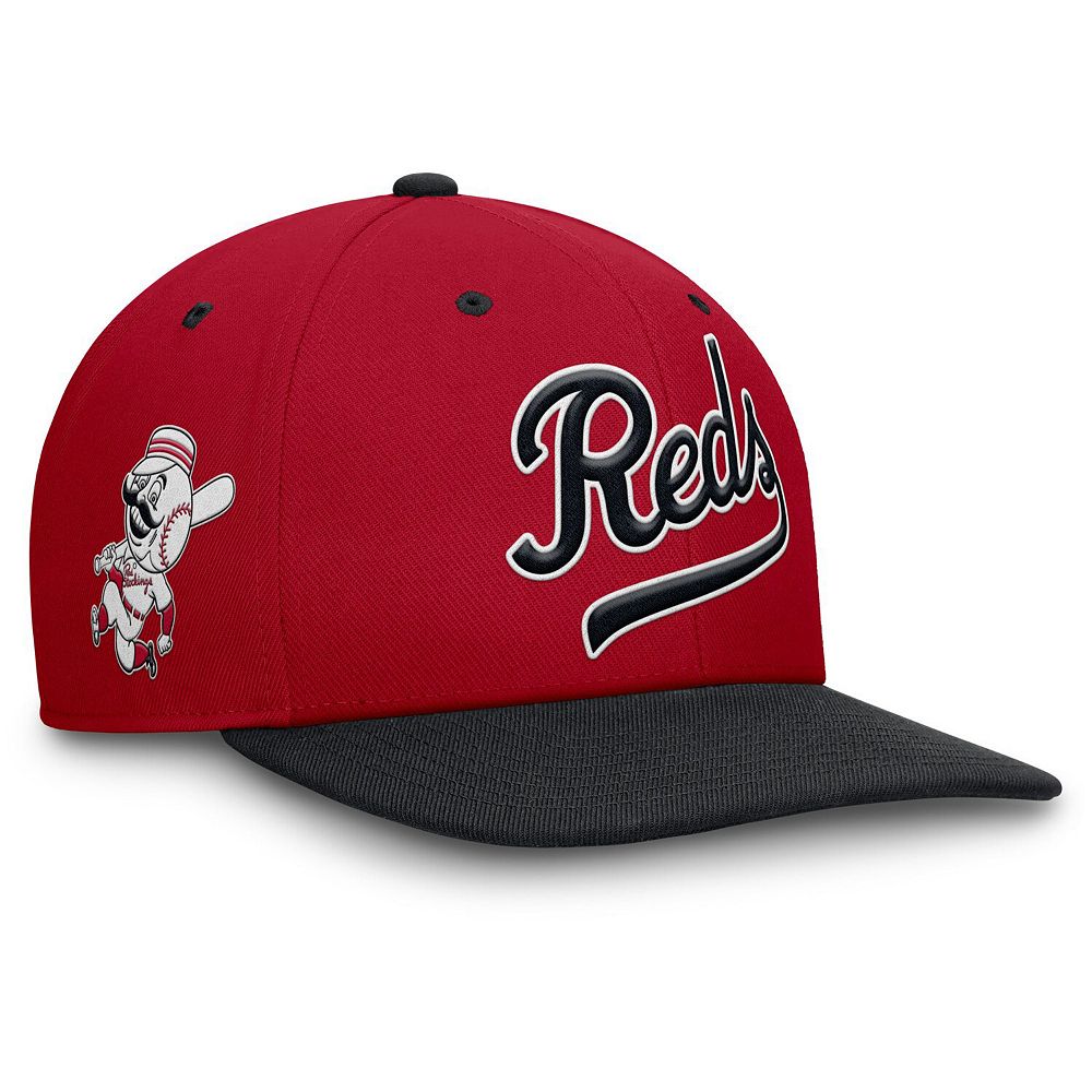Men's Nike Red/Black Cincinnati Reds Cooperstown Collection Pro ...