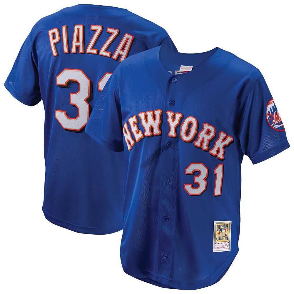 Men's Mitchell & Ness Mike Piazza Royal New York Mets Cooperstown ...