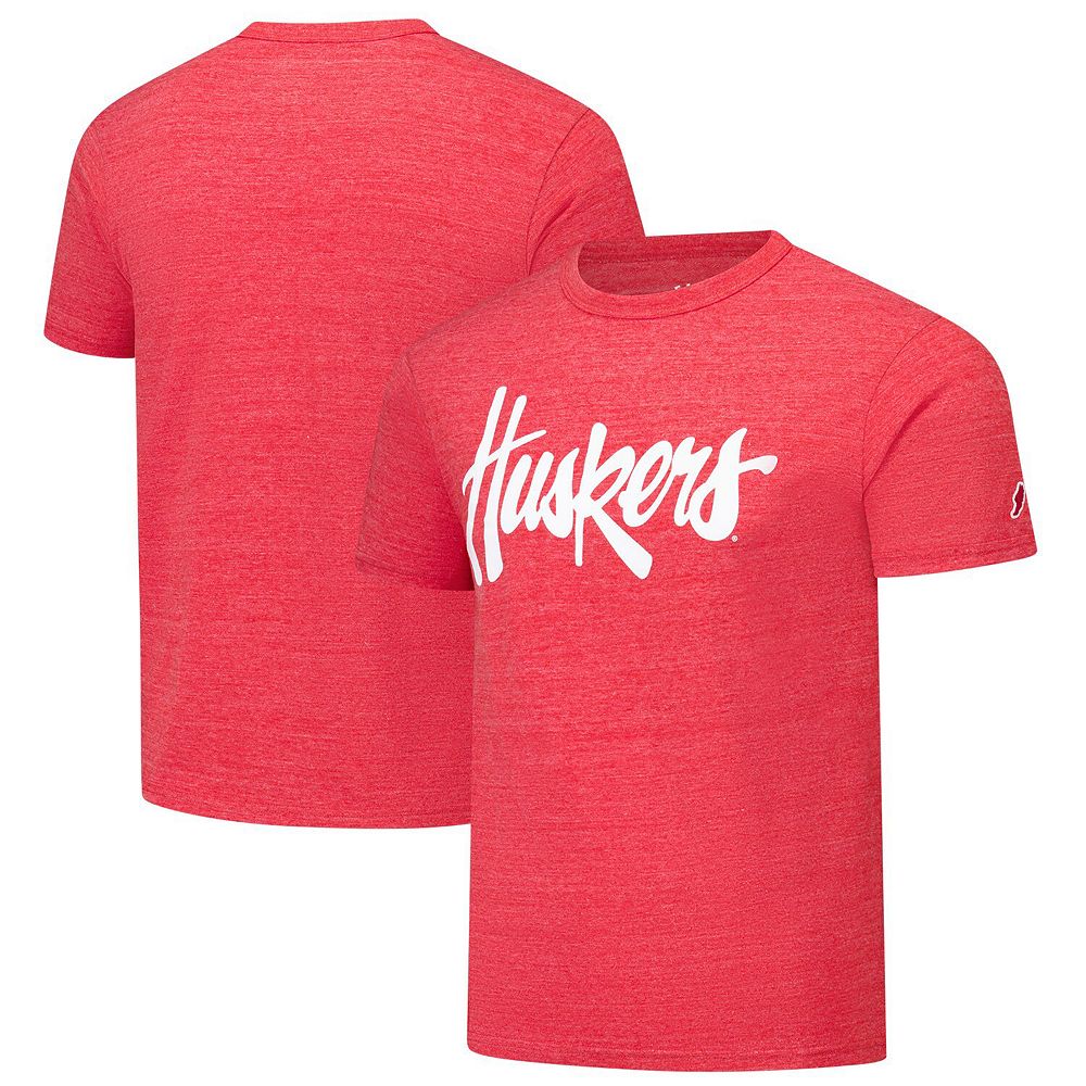 Men's League Collegiate Wear Heather Red Nebraska Huskers Victory Falls ...
